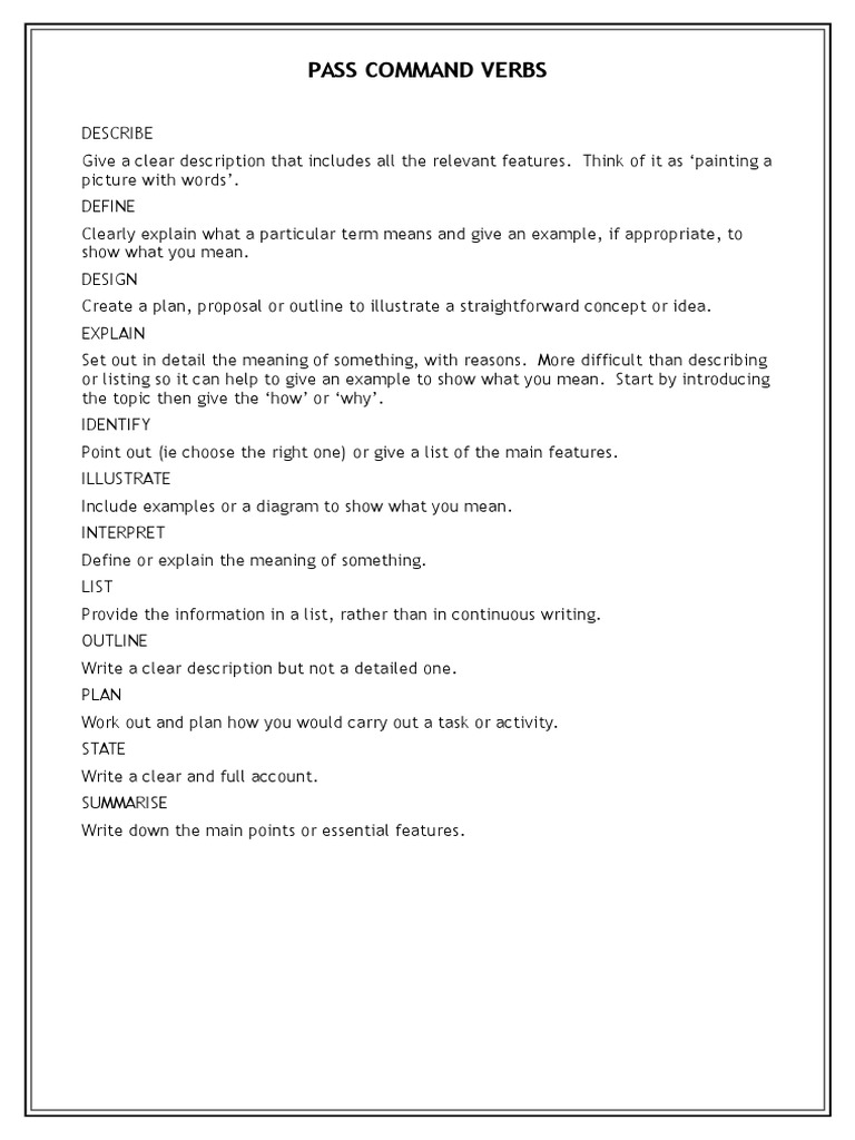 Btec Command Verbs | Argument | Truth