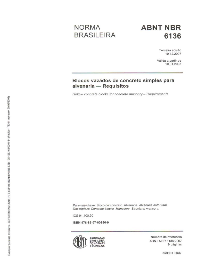 NBR 6136 | PDF