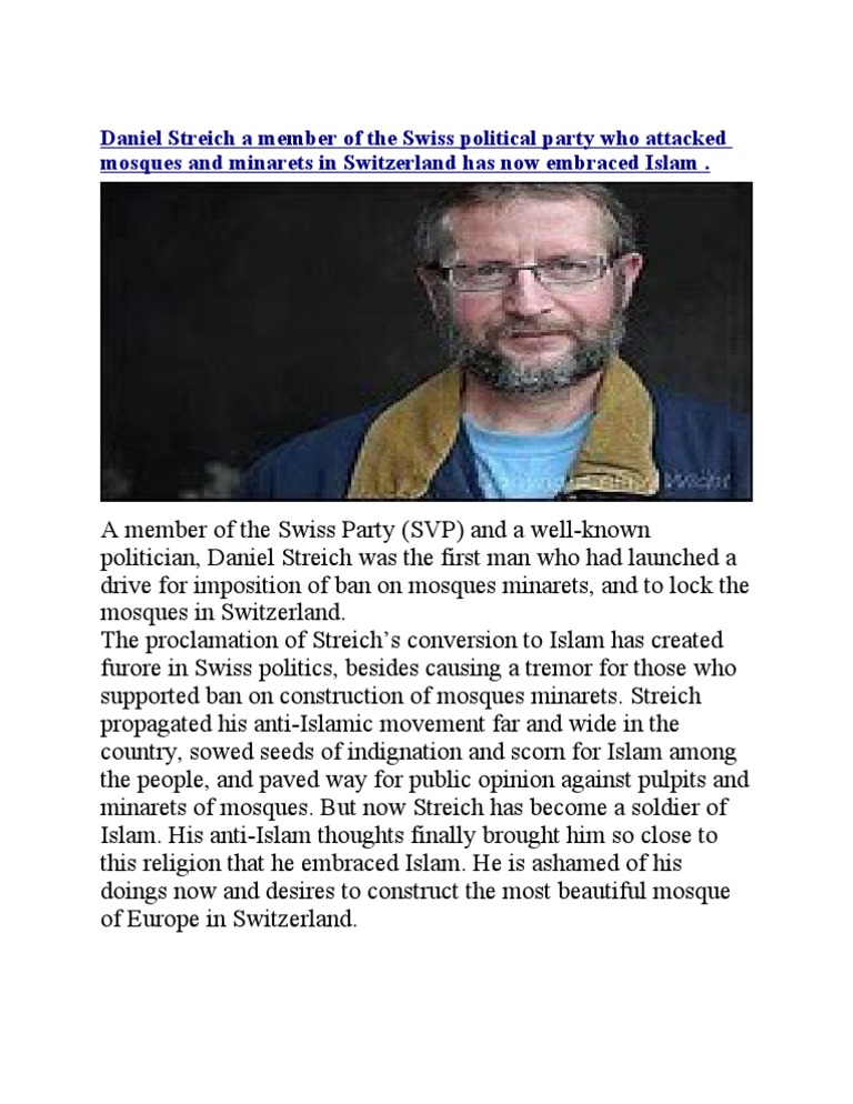 Daniel Streich's Conversion to Islam | PDF | Abrahamic Religions ...