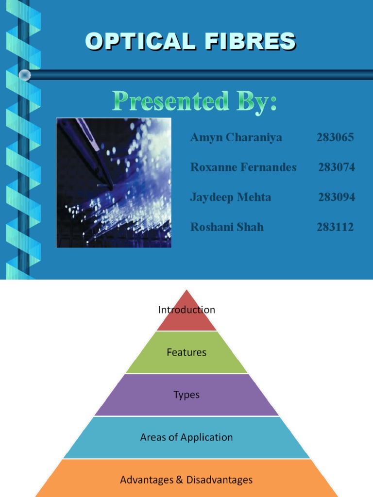 Optical Fiber Presentation | Optical Fiber | Telecommunications ...