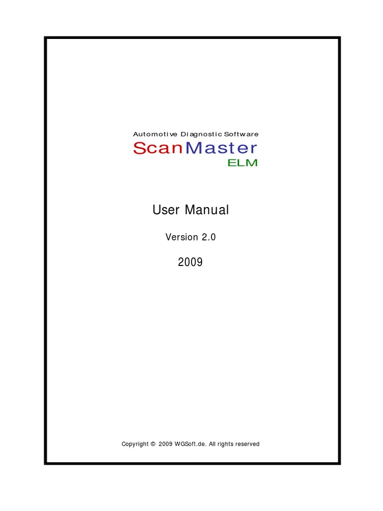 Manual Scanmaster Elm Ingles PDF | PDF
