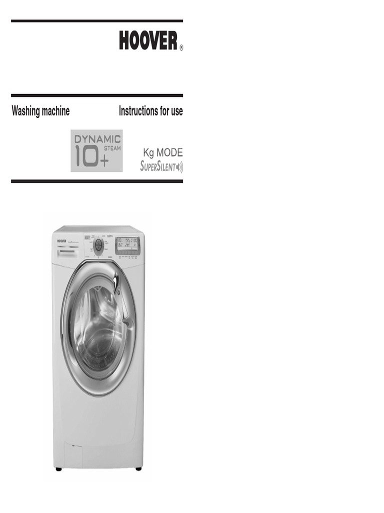 Washing Machine Instructions For Use | Download Free PDF | Washing ...