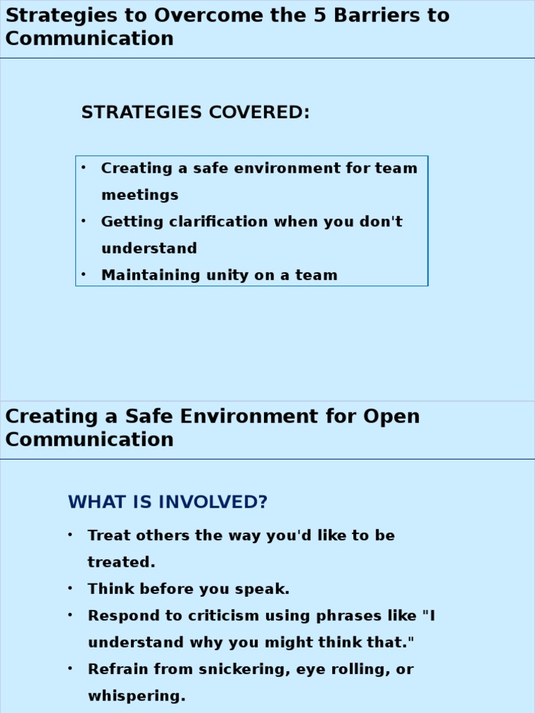 Day 2 Lecture 4 Overcoming The Five Barriers | PDF