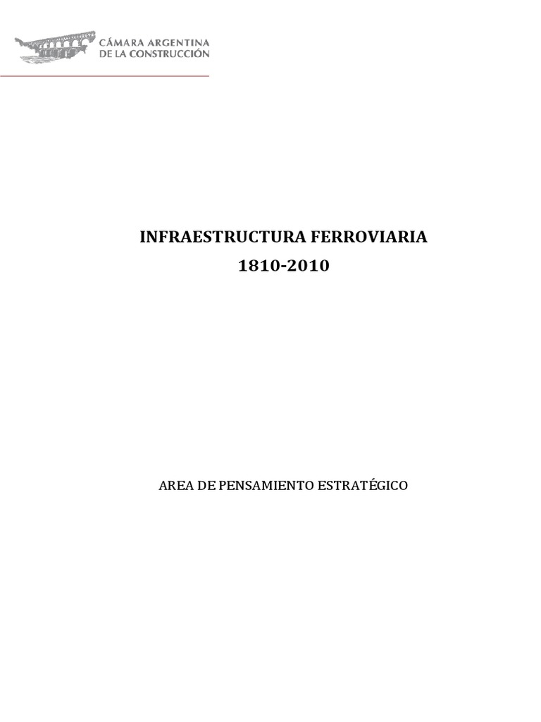 2a Infraestructura - FFCC | PDF | Transporte ferroviario | Transporte de tierra