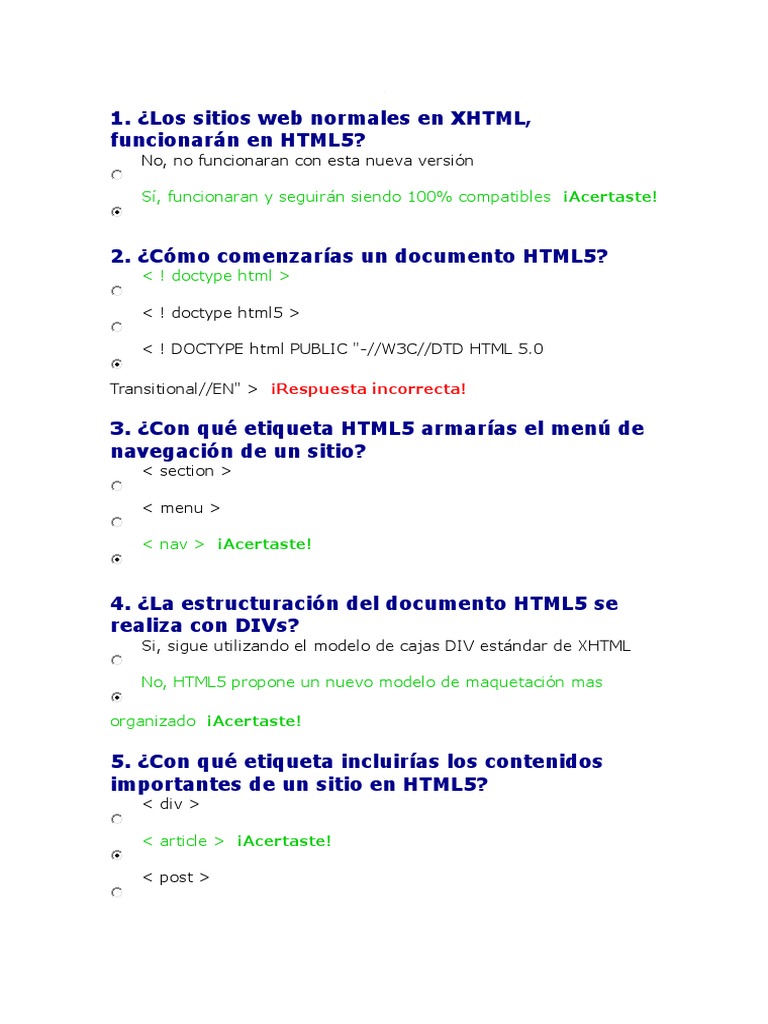 examen.. | HTML5 | HTML