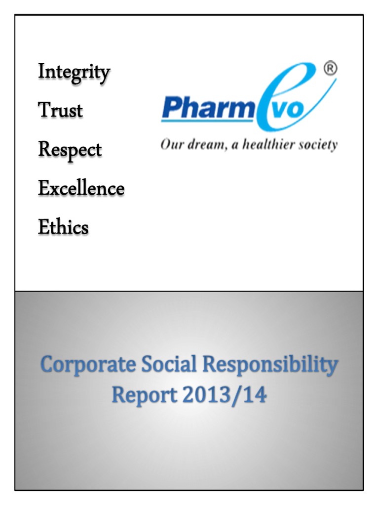 Pharmevo CSR Report | PDF | Corporate Social Responsibility | Clinical ...