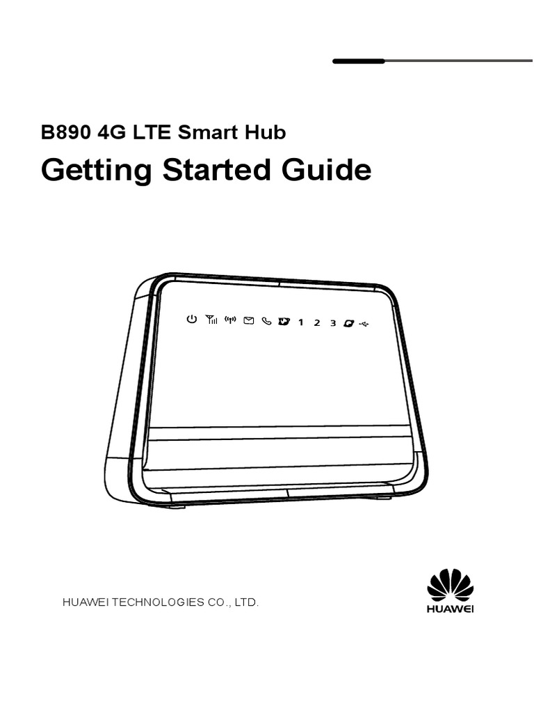 Getting Started Guide: B890 4G LTE Smart Hub | PDF | Wi Fi | Wireless Lan
