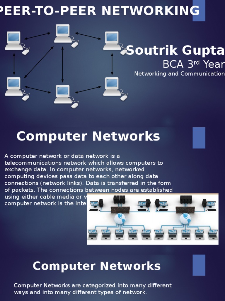 Peer To Peer Networking | PDF | Peer To Peer | Client–Server Model