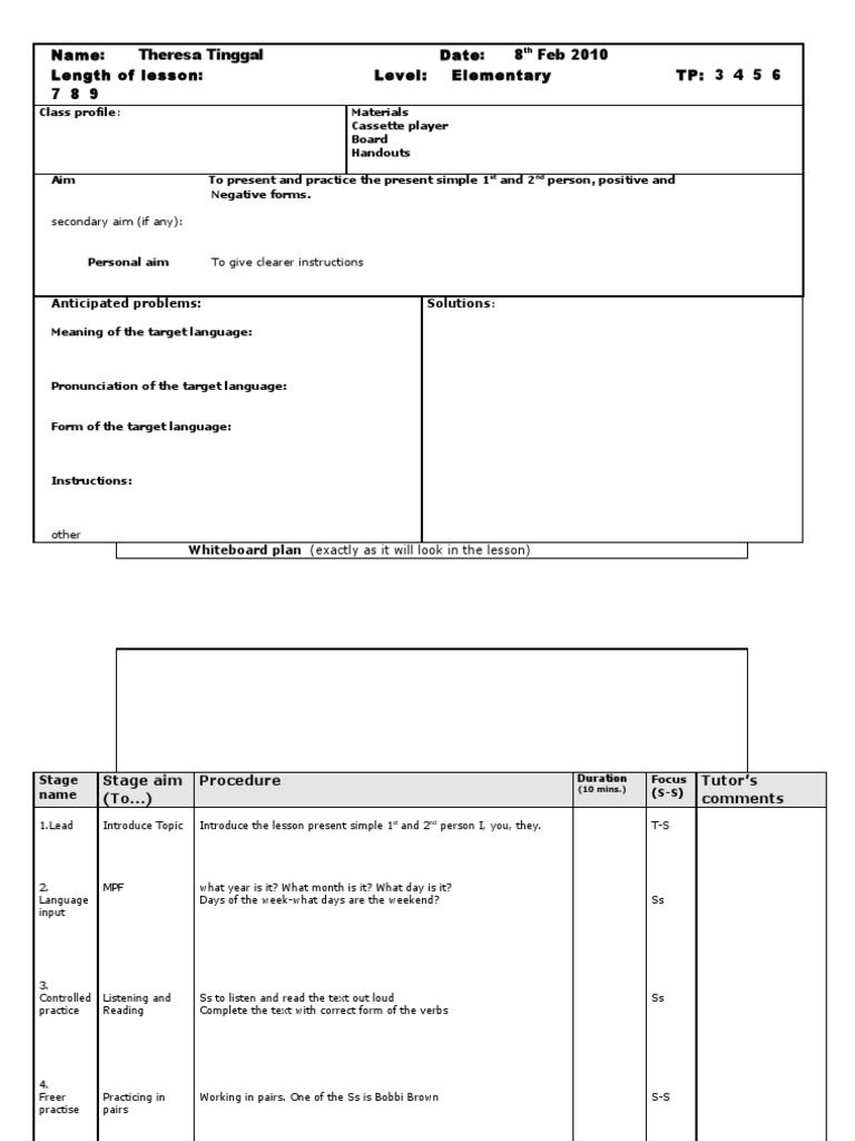 Anticipated Problems: Solutions: Secondary Aim (If Any) | PDF