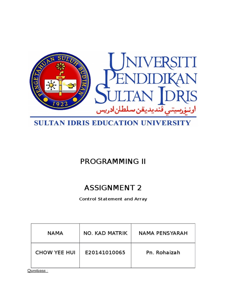 Programming Assignment Pdf Computer Programming Areas Of Computer Science 1233
