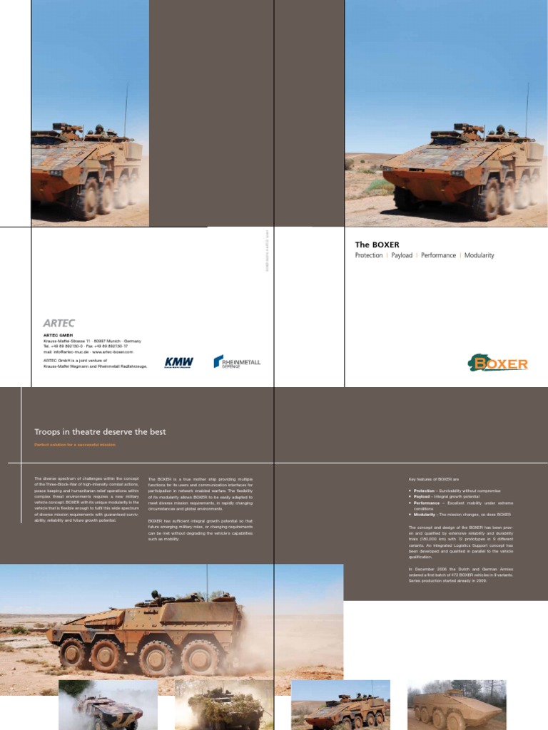 The Boxer: Protection Payload Performance Modularity | PDF | Military ...