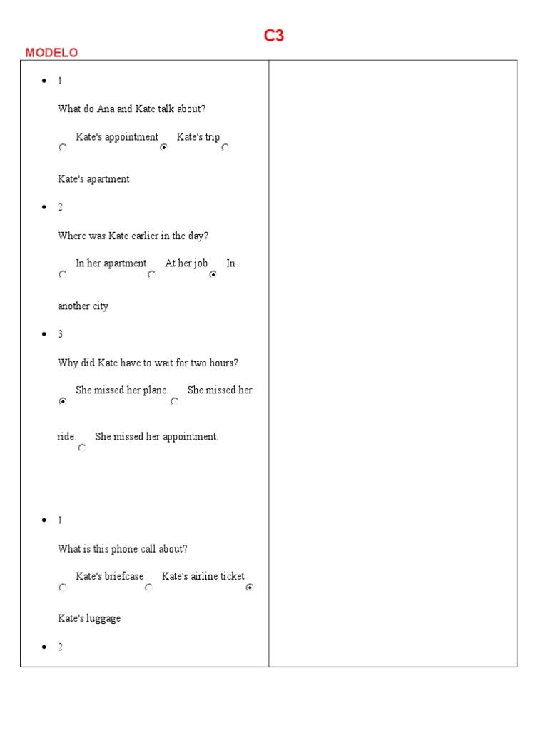 Module C Tests | Download Free PDF | Leisure