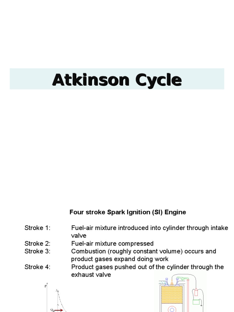 Atkinson Cycle ILP | PDF | Internal Combustion Engine | Energy Technology