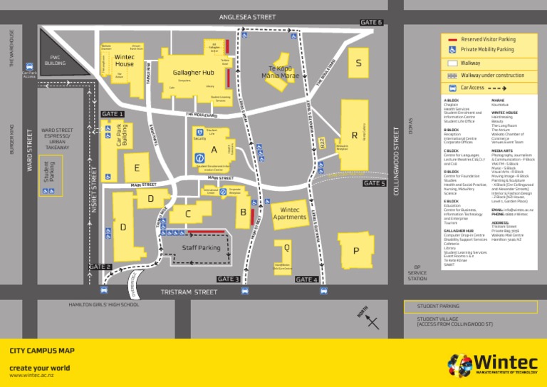 Wintec Hamilton City Campus Map | PDF