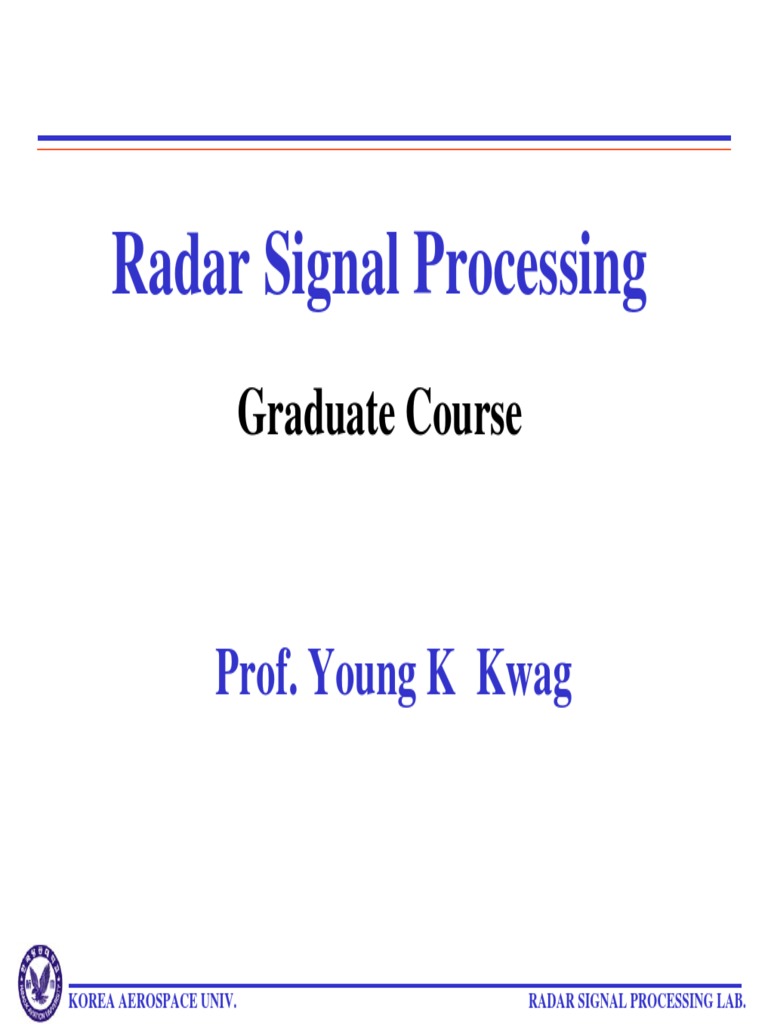 Ch1 Introduction+to+Radar+Systems | PDF | Sampling (Signal Processing ...