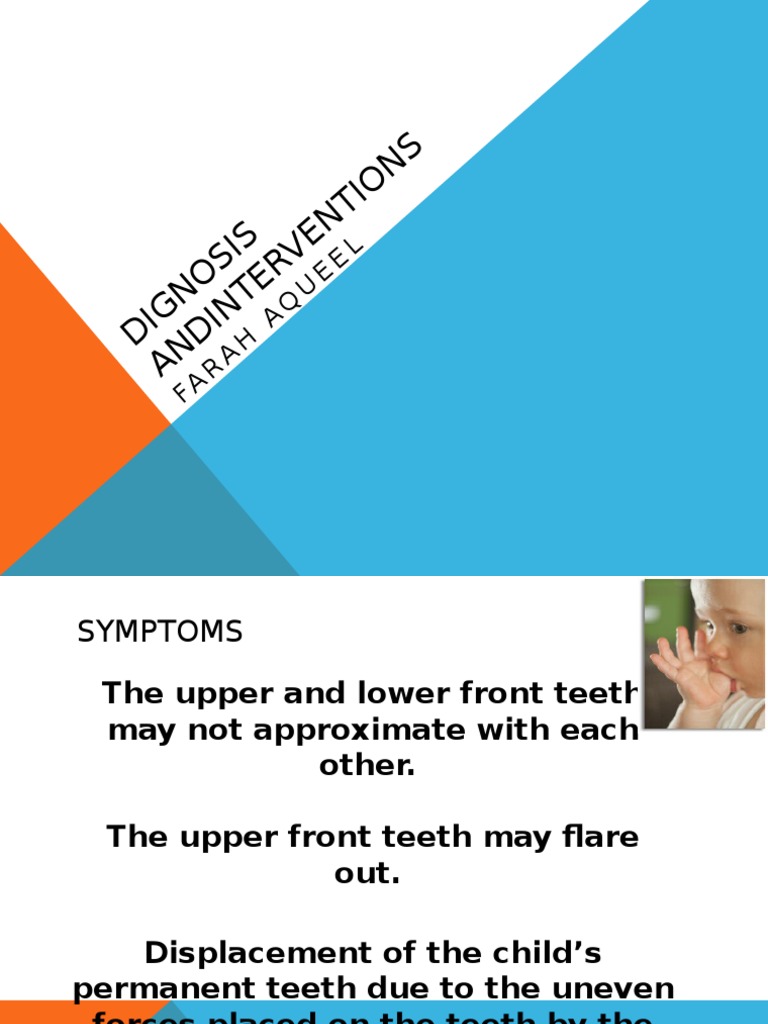 DIGNOSIS ANDiNTERVENTIONS | PDF | Medical Specialties | Mouth