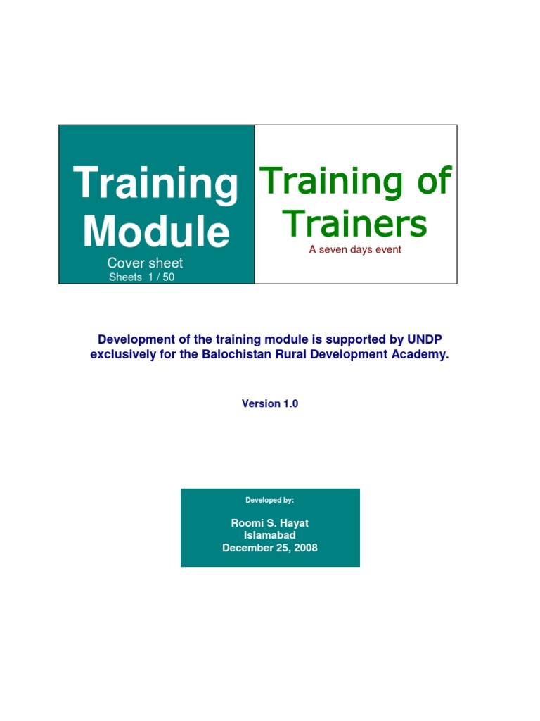 Train The Trainer | PDF | Gender | Gender Studies