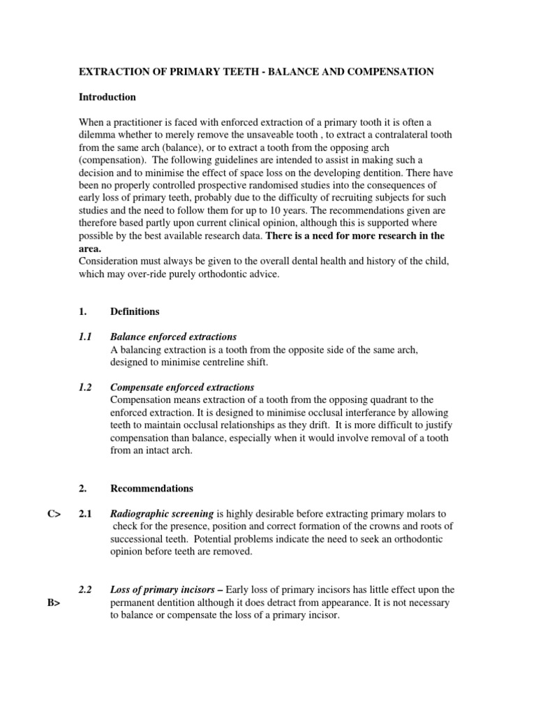 Extraction of Primary Teeth | PDF | Tooth | Dental Anatomy
