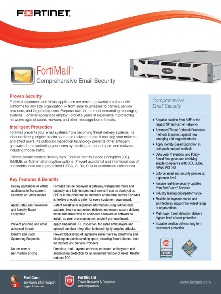 FortiMail 1000D | PDF | Email | Email Spam