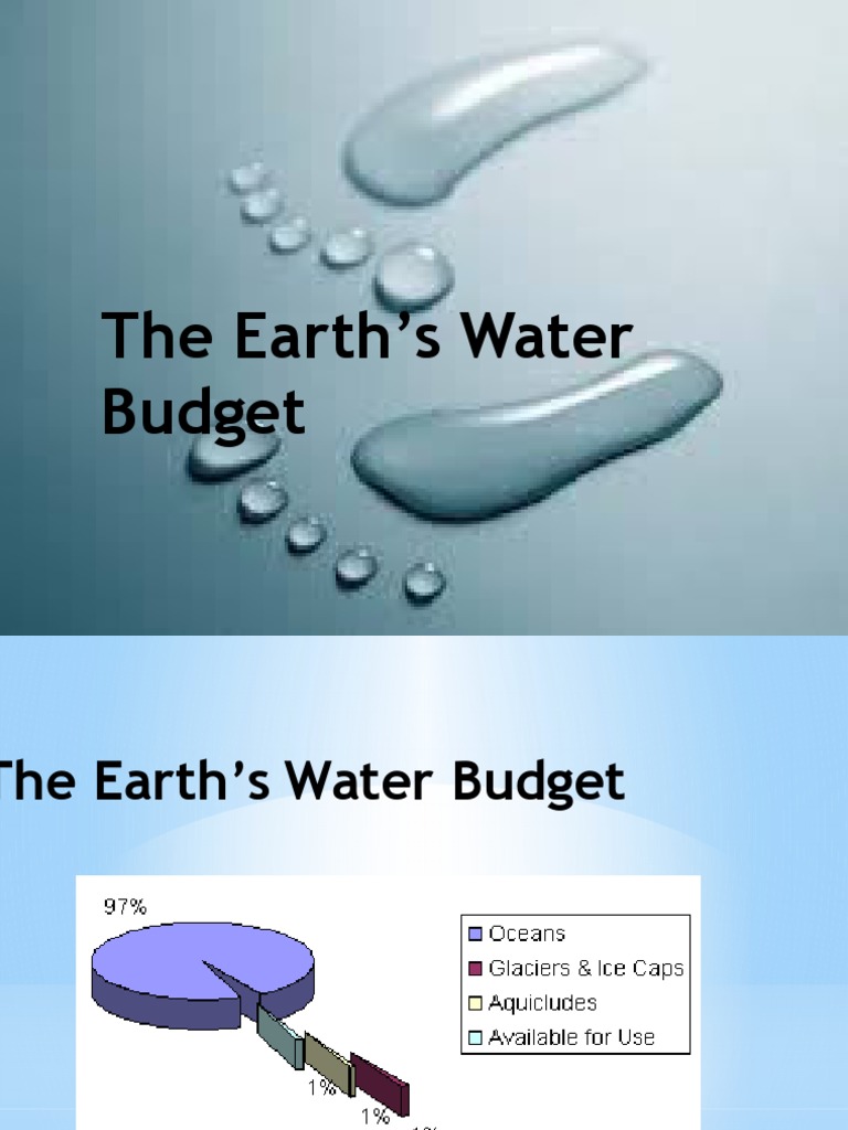 The Earth - S Water Budget | PDF | Properties Of Water | Evaporation