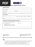 Employee Leave Form | PDF