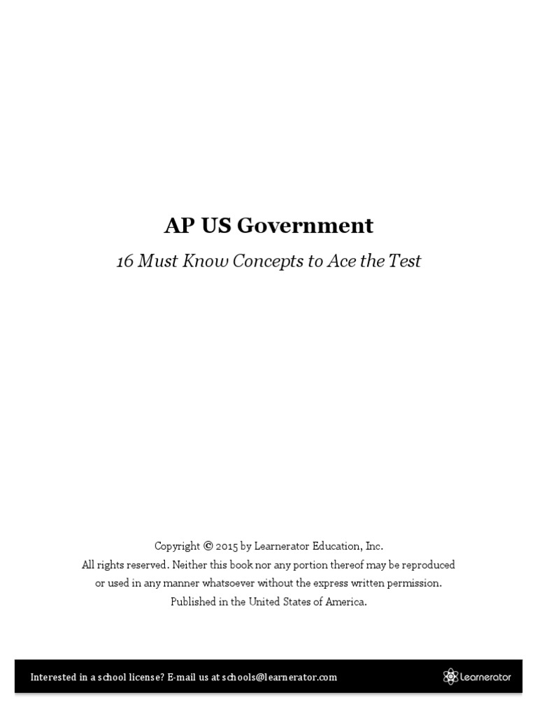 AP US Gov Crash Course | PDF | Electoral College (United States ...
