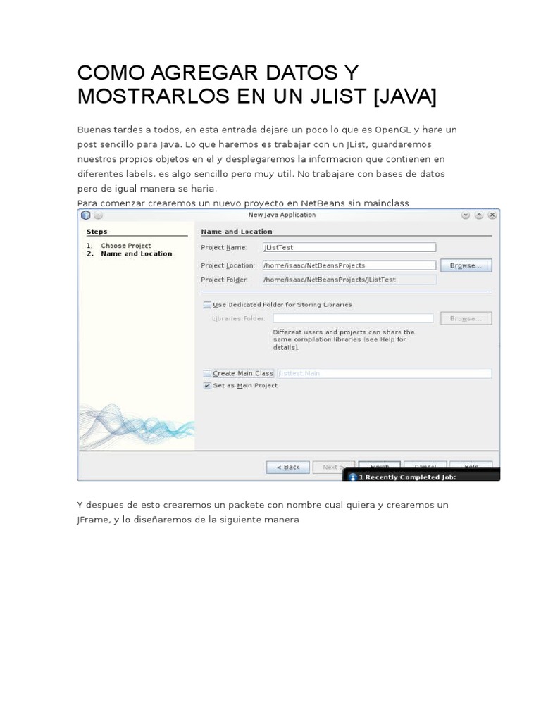 Como Agregar Datos y Mostrarlos en Un Jlist | PDF | Java (lenguaje de programación) | Informática
