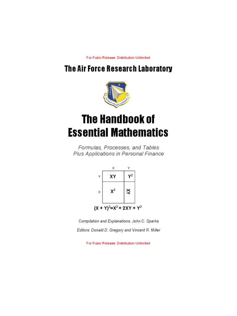 The Handbook of Essential Mathematics | PDF | Equations | Fraction ...