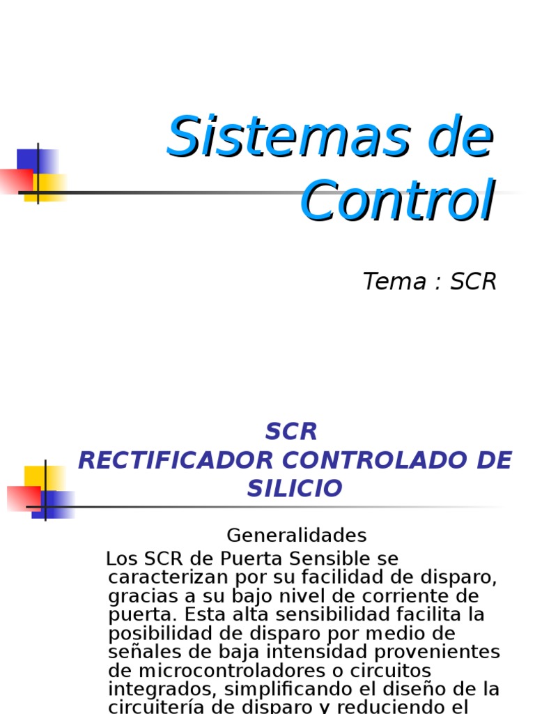 Sensores SCR | PDF | Diodo | Corriente eléctrica