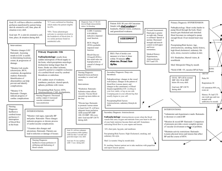 Concept Map Sample | Thrombosis | Stroke
