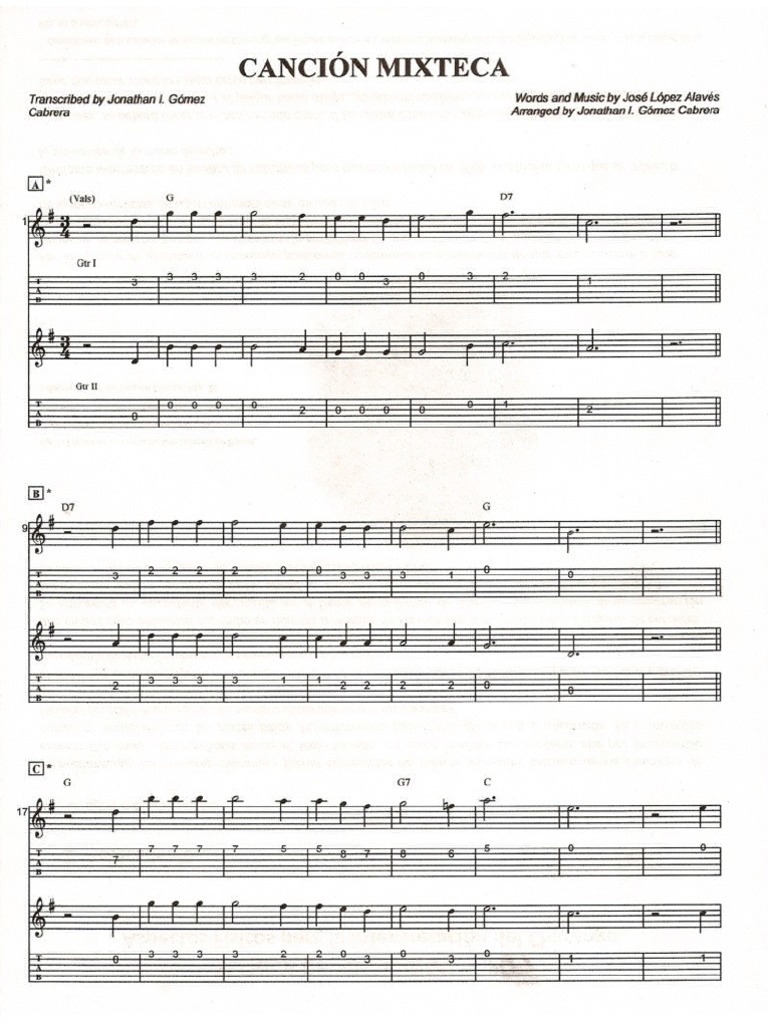 Cancion Mixteca | PDF