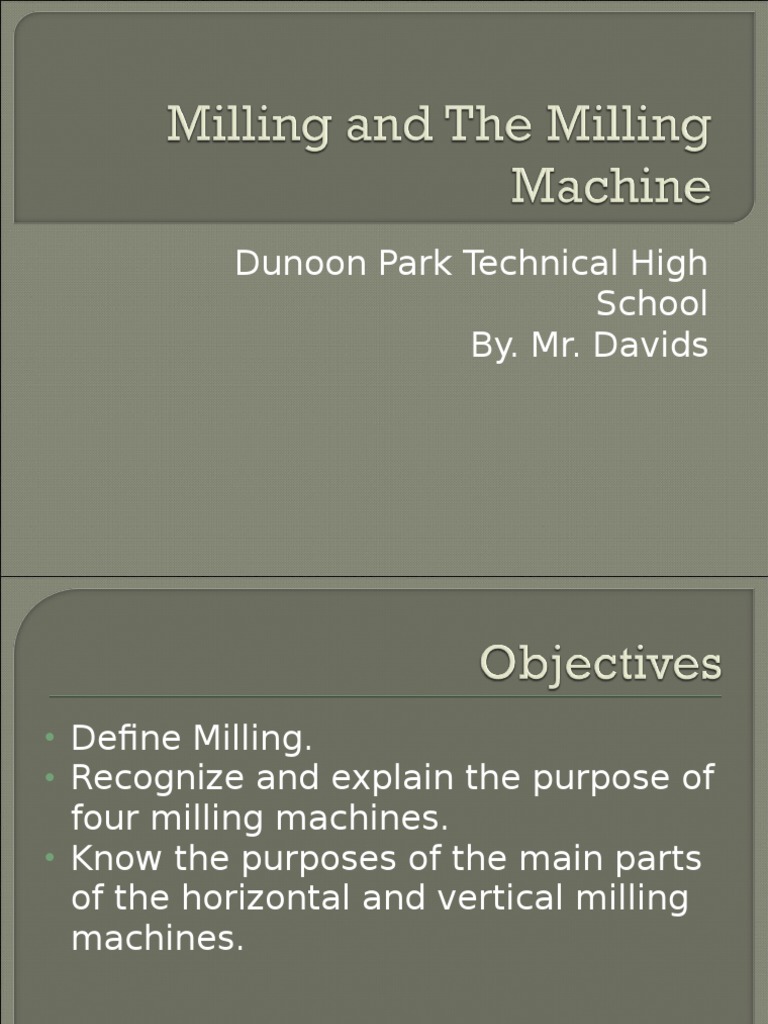 Dunoon Park Technical High School By. Mr. Davids | PDF