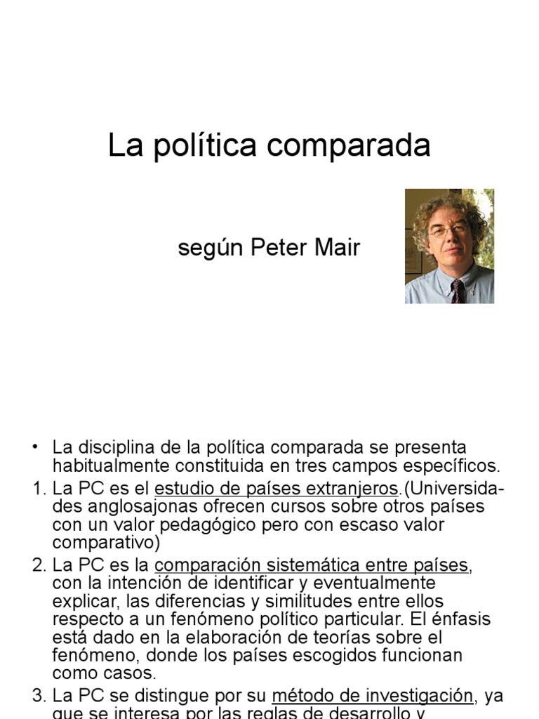 02 - La Politica Comparada | PDF | Estado (política) | Democracia