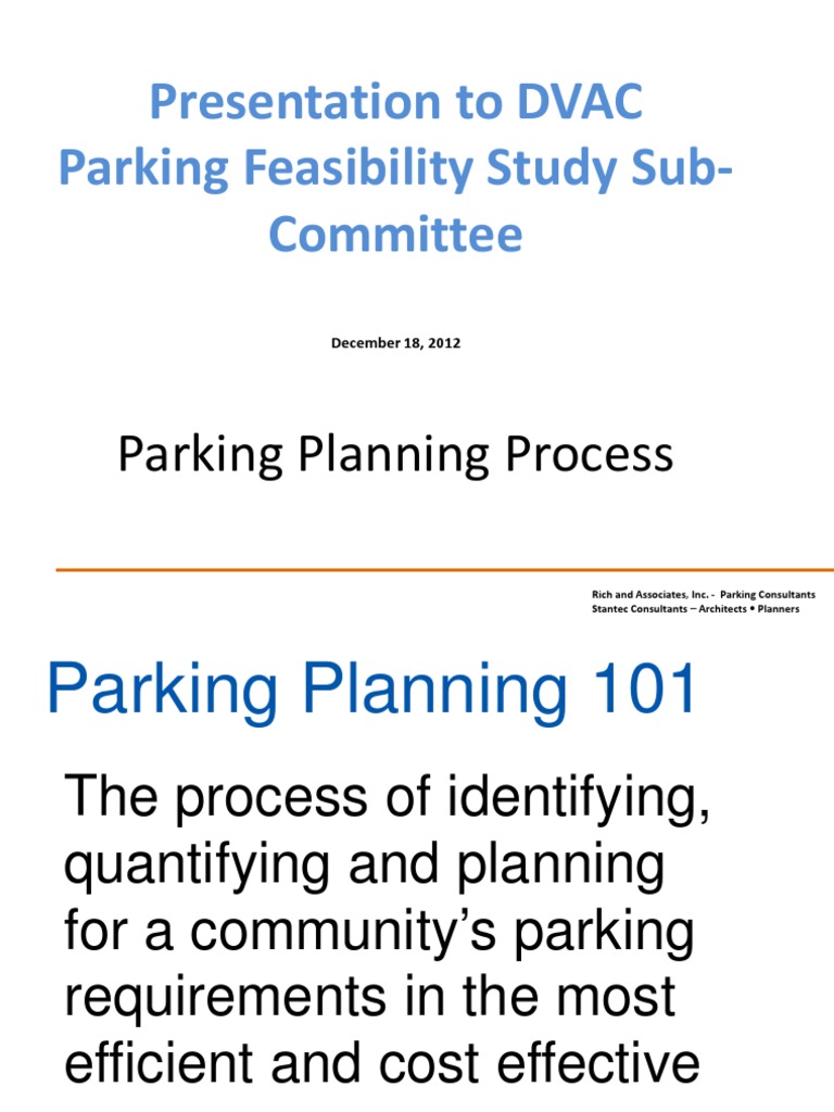 Parking Planning Process | PDF | Parking | Architect