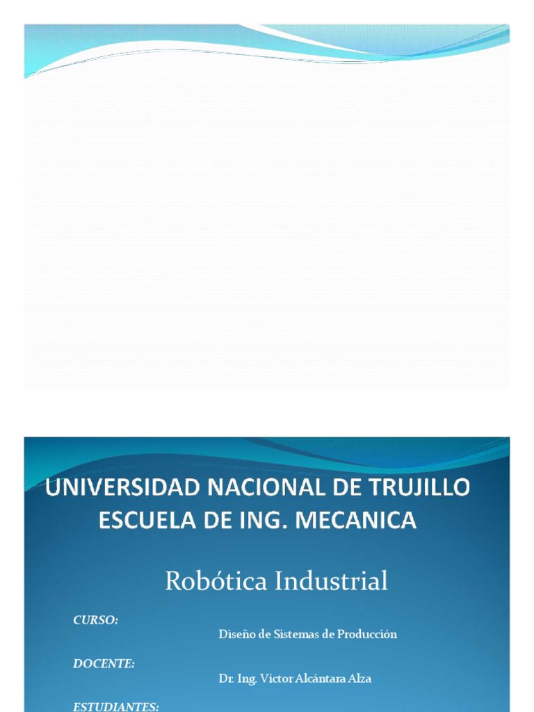 Diapositivas Robotica | PDF | Solenoide | Robot