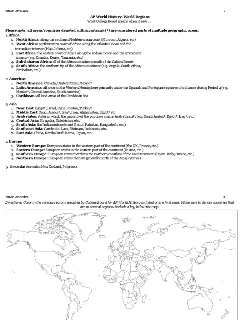 AP World History: World Regions | PDF