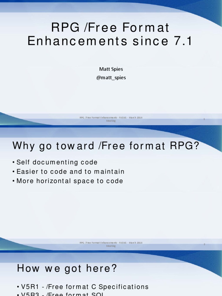 RPG71 | PDF | Ibm Rpg | Software
