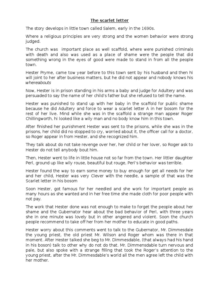 Whereabouts: The Scarlet Letter | PDF | The Scarlet Letter