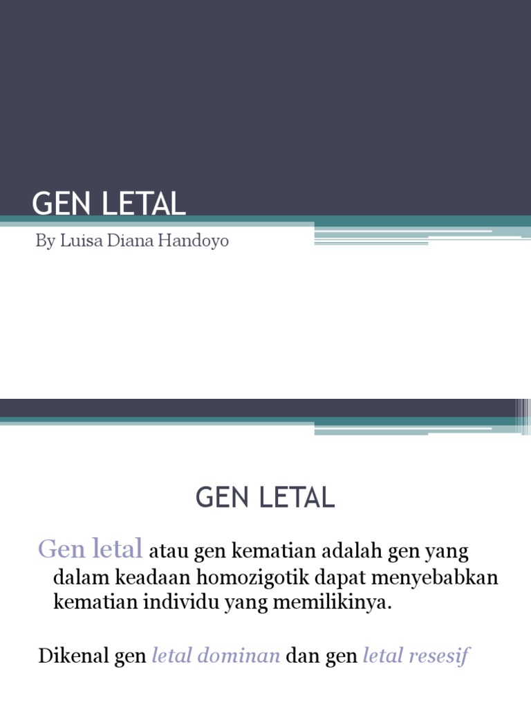 Gen Letal | PDF | Pengembangan Diri