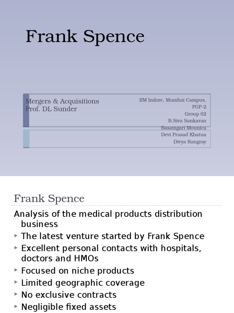 Frank Spence | PDF