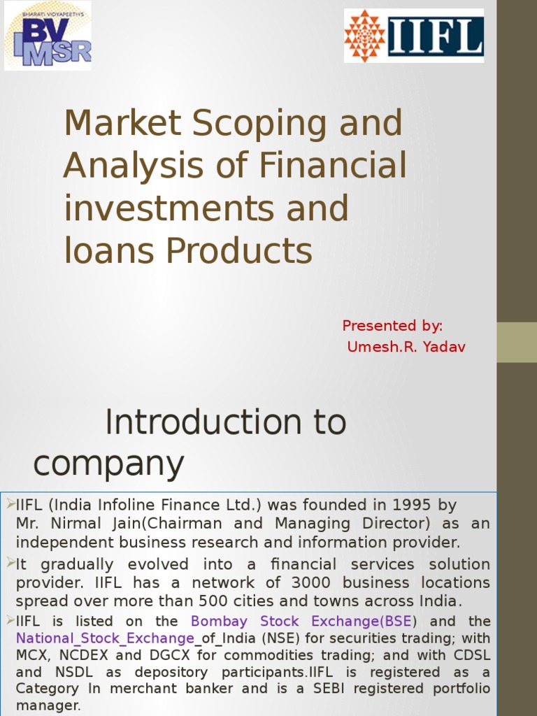 Market Scoping and Analysis of Financial Investments | PDF | Banks | Loans