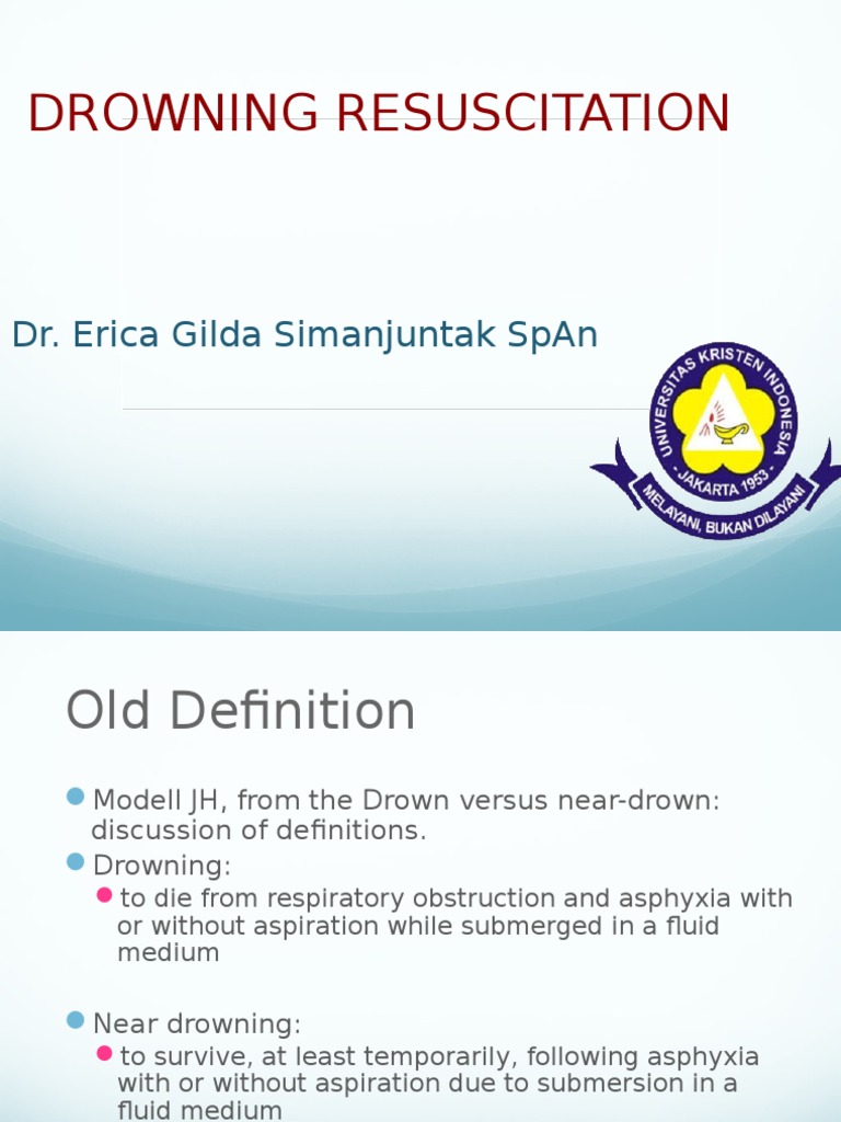 Drowning Resuscitation: Dr. Erica Gilda Simanjuntak Span | Download ...