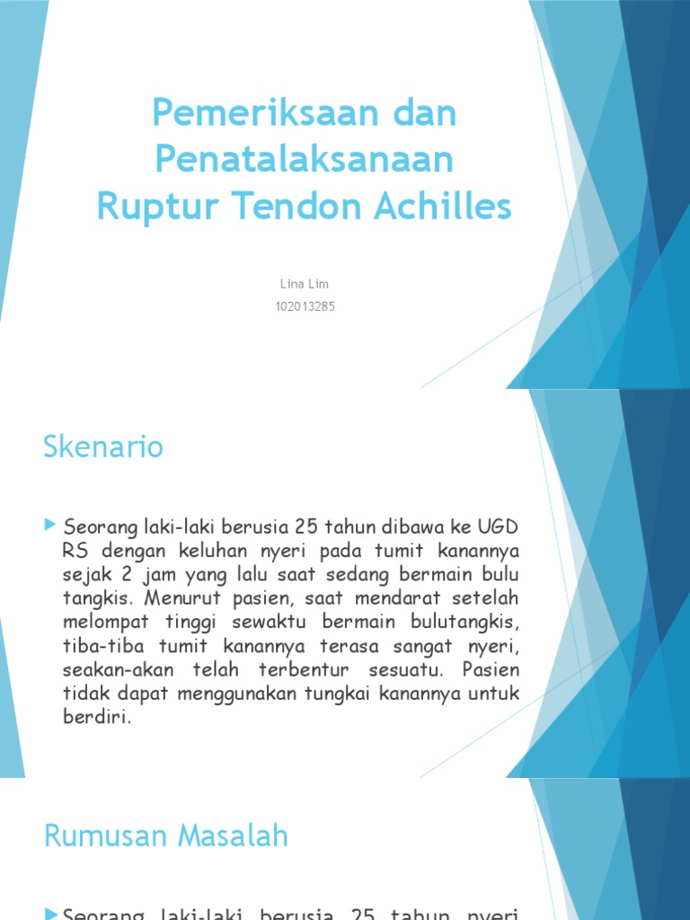 Ruptur Tendon Achilles | PDF