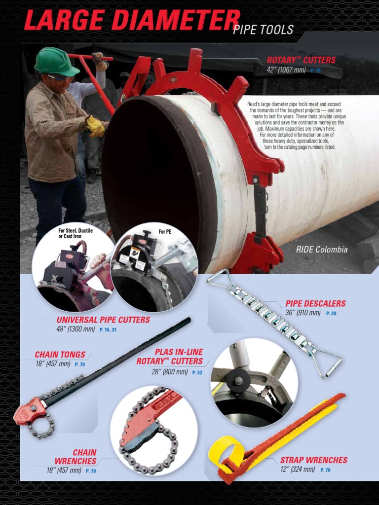 Large Diameter Pipe Tools | PDF | Art | Technology & Engineering