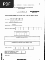 CSEC HSB Syllabus 2022 | PDF