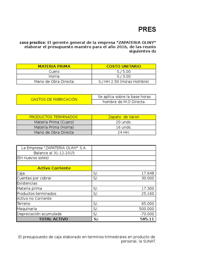Tarea Proyectos Presupuestos | PDF | Presupuesto | Microeconomía