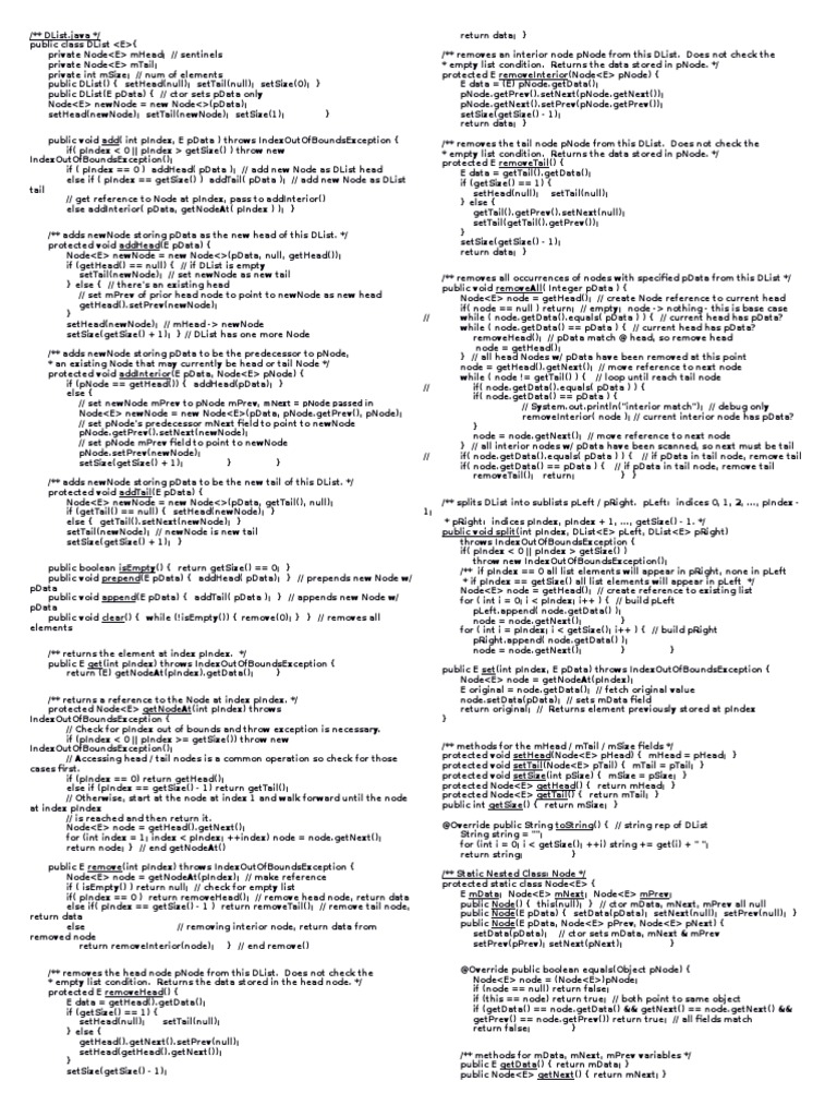 Java Programming II Final Exam Study Sheets | PDF | Class (Computer ...
