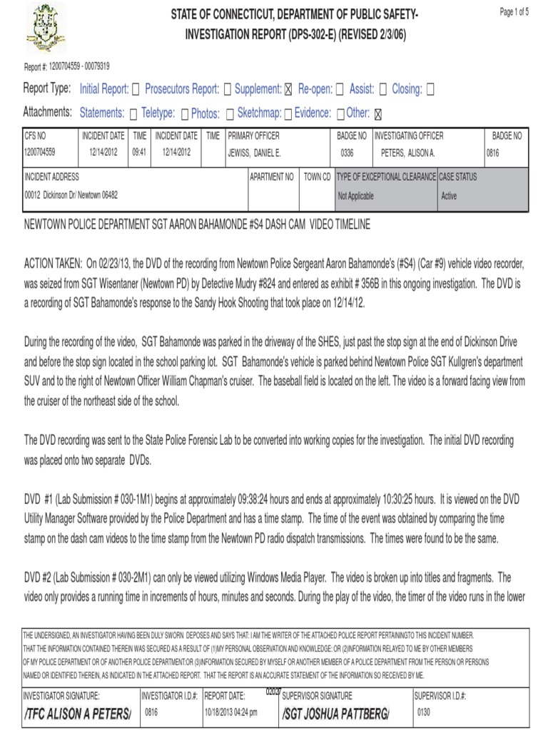 Photos: Initial Report: Statements: Prosecutors Report: Teletype ...