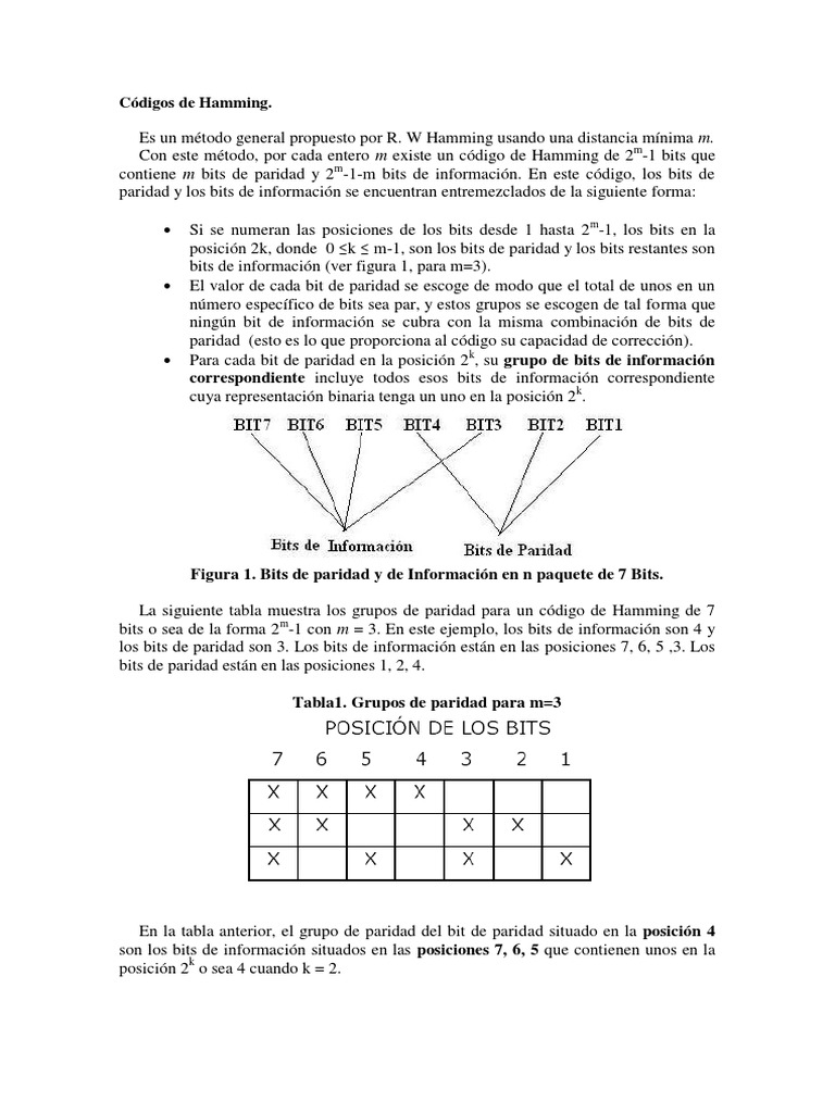 Codificacion de Hamming | PDF | Poco | Aritmética