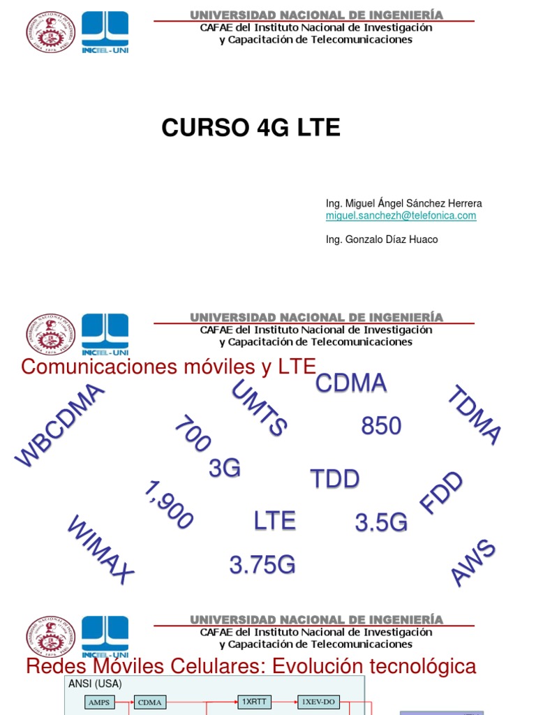 Curso 4G Lte | PDF | Lte (Telecomunicaciones) | Telecomunicaciones móviles